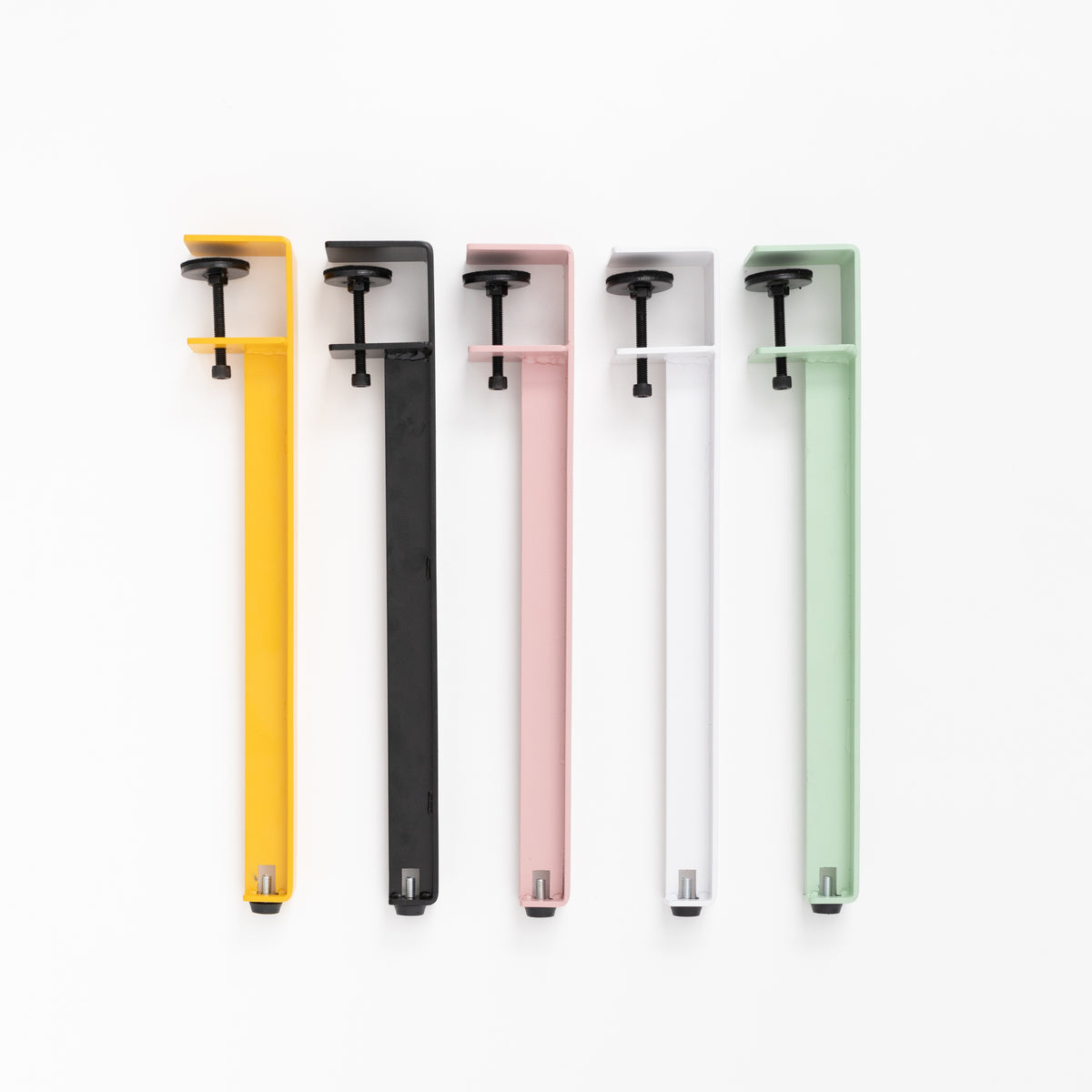 Round Side Table With Clamp Legs - Recycled Plastic