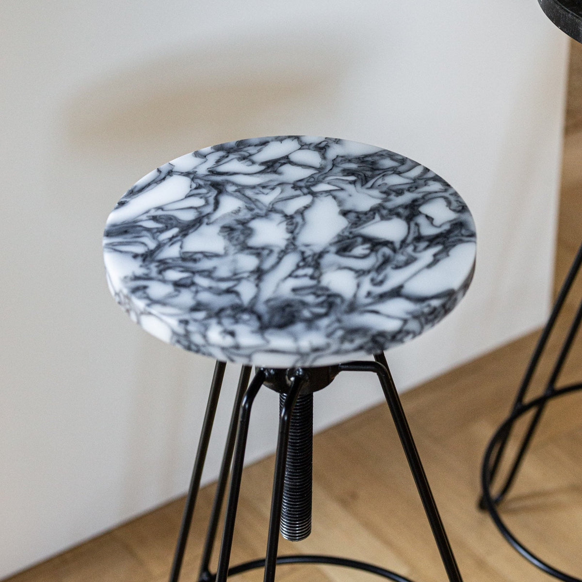 Adjustable Hairpin Bar Stool - Made From Recycled Plastic